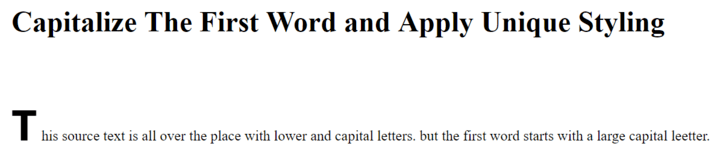 Use Css Text Transform To Manipulate Text Casing