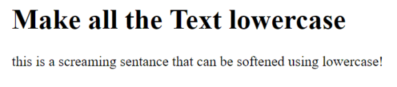 Use CSS text-transform to Manipulate Text Casing