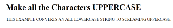 Use CSS text-transform to Manipulate Text Casing